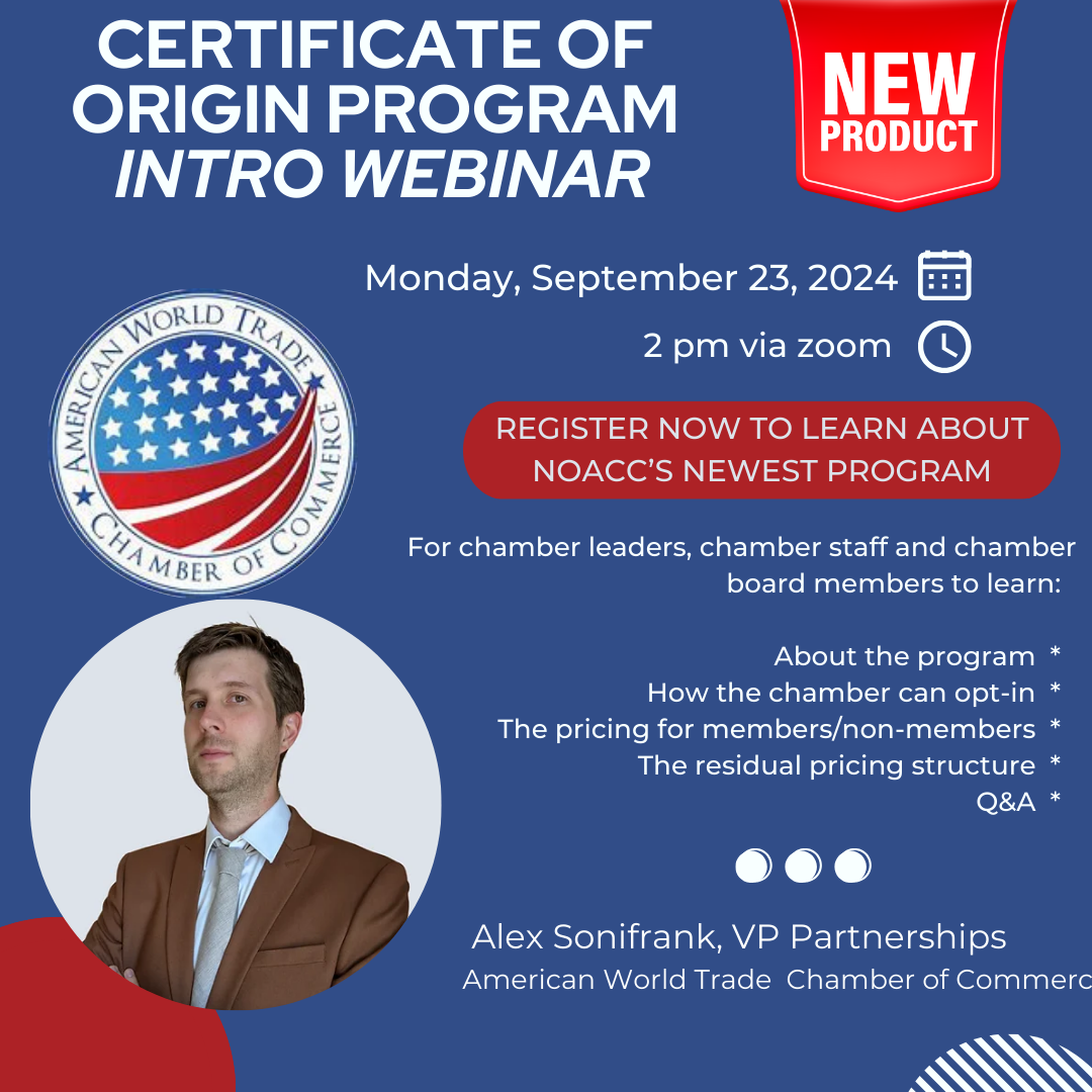 Certificates of Origin – NOACC